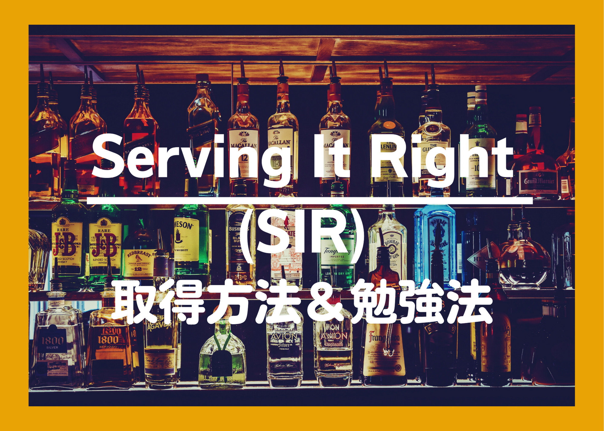 難しい？Serving It Right(SIR)の内容と取り方 | NoRegretLife