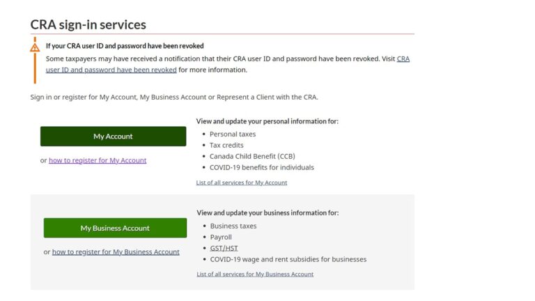 タックスリターン申請後にCRAアカウント作成をしよう | NoRegretLife
